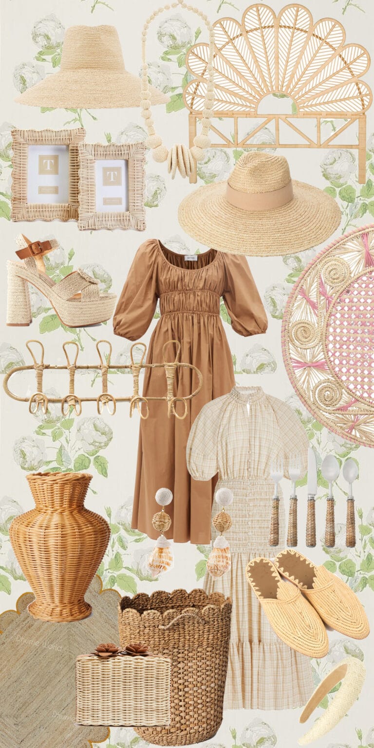 Rattan, Raffia, + Woven Finds.