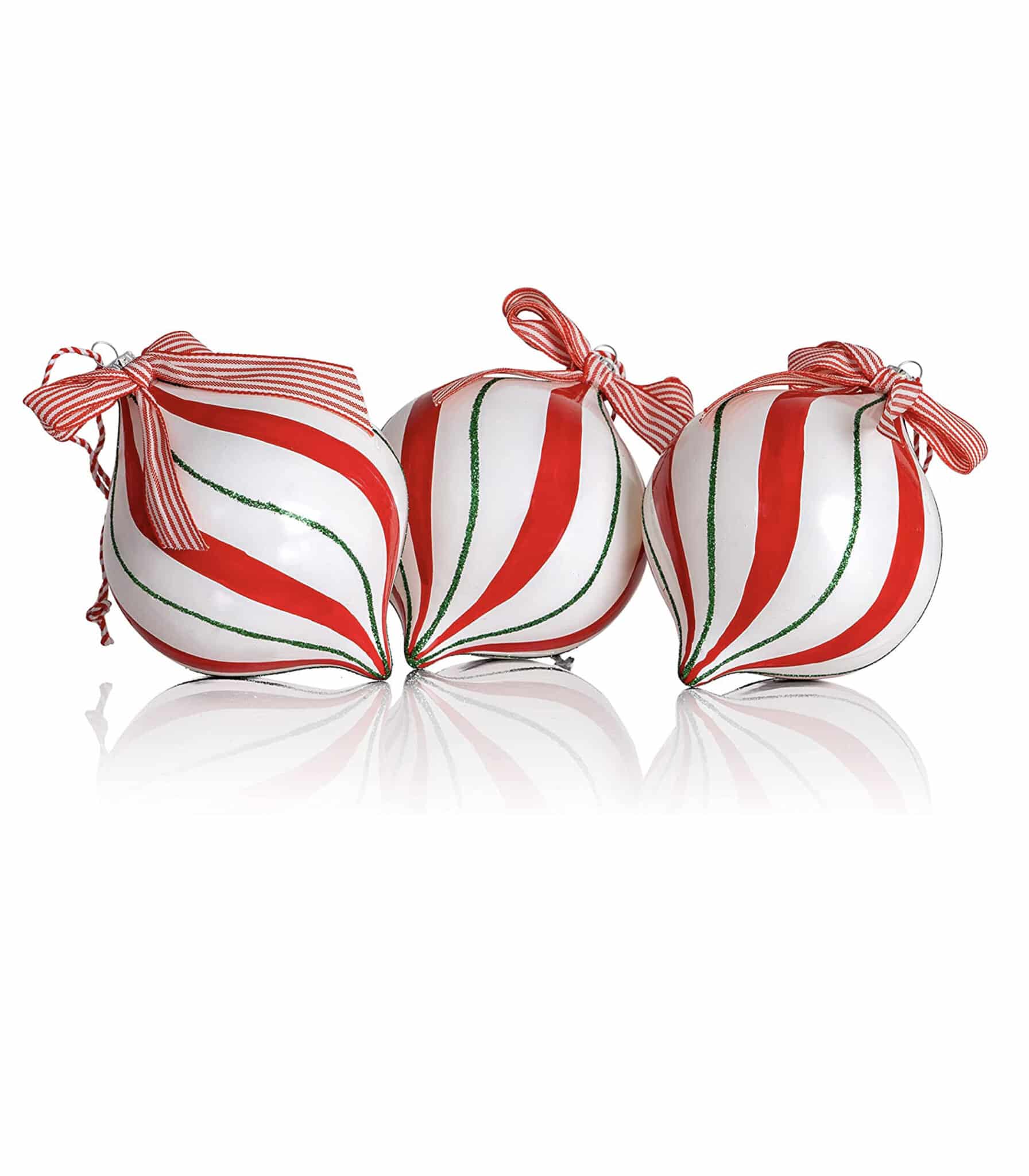 PEPPERMINT ORNAMENT SET - Magpie by Jen Shoop