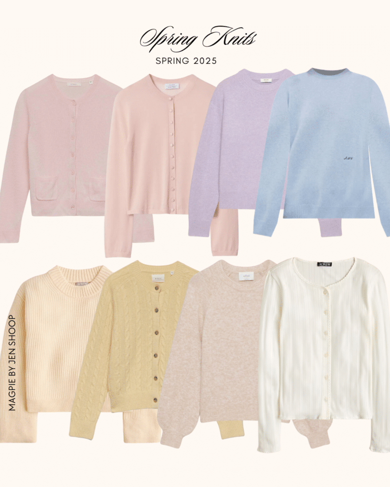 Pastel Knits for Spring.