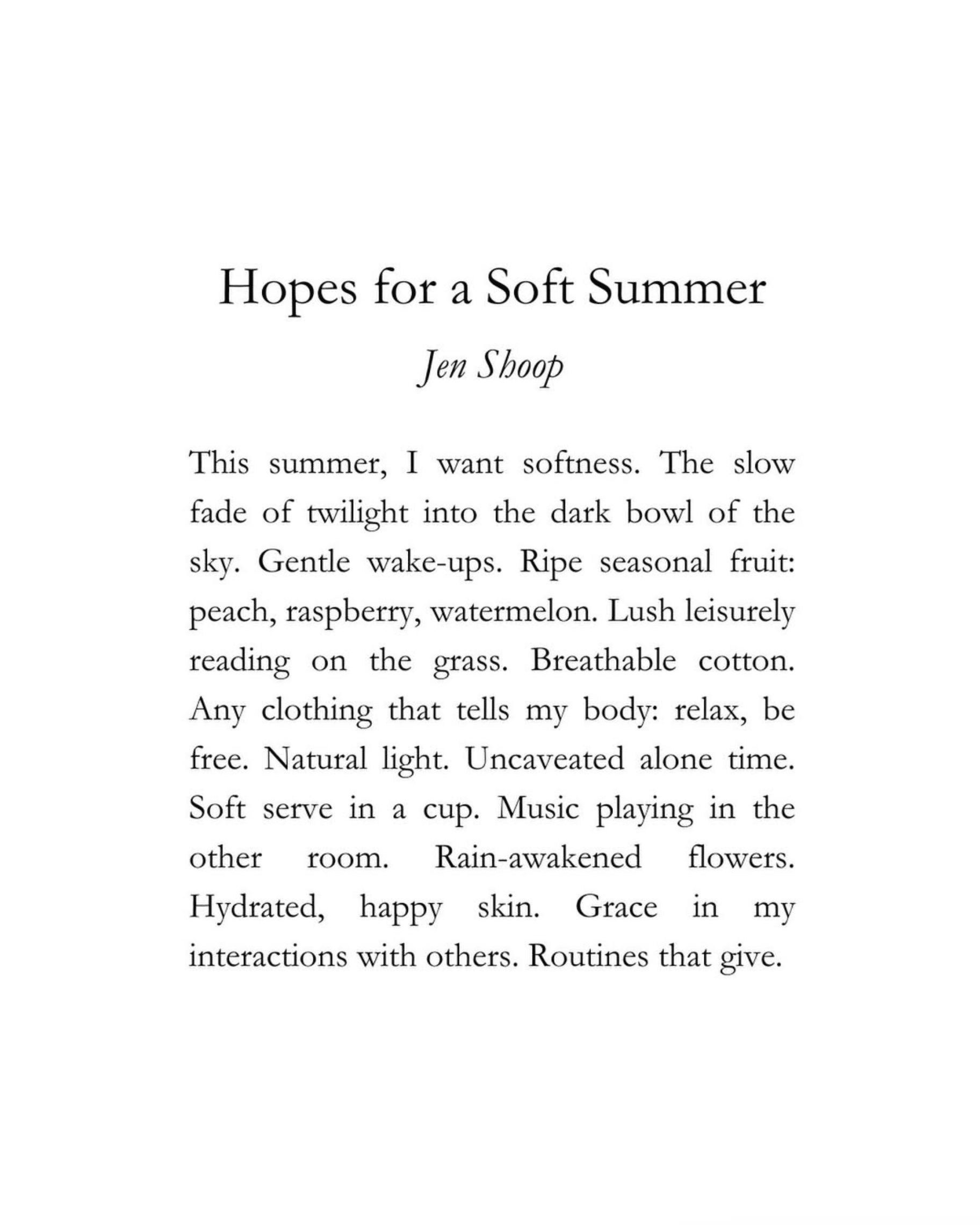 soft summer aesthetic