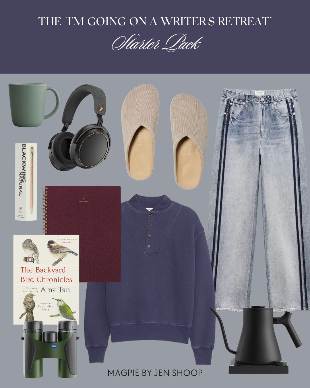 The "I'm Going on a Writer's Retreat" Starter Pack.