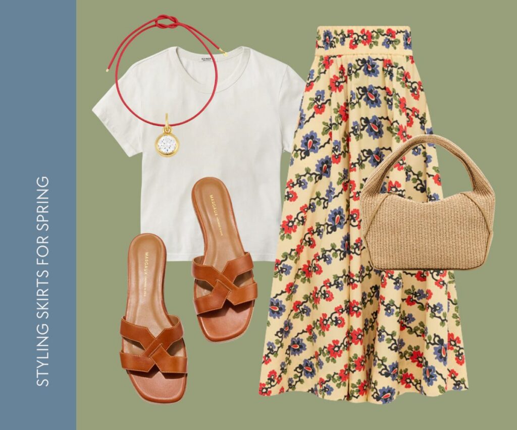 Best 25 Solid, Colorful, and Patterned Skirts for Spring